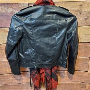 Rewind | Jackets & Coats | Nwt Rewind Leather Jacket With Scarf Size Xs ...